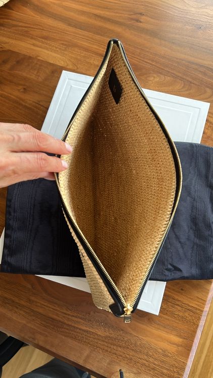 Celine raffia large pouch | Kaufen auf Ricardo