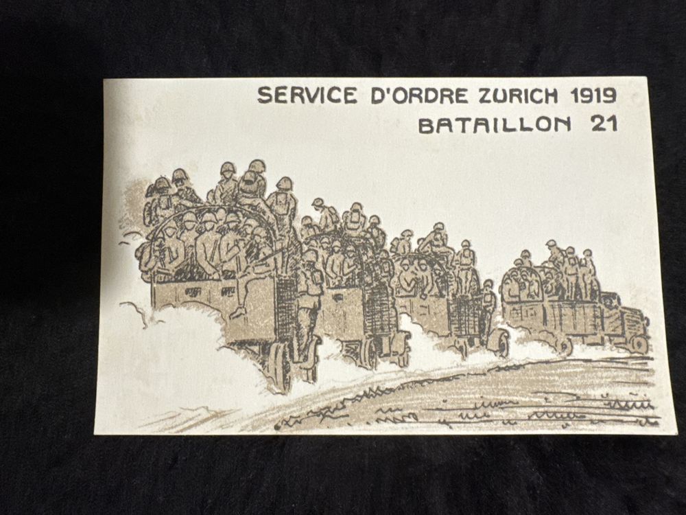 Carte postale Zurich 1919 Service d'Ordre Bataillon 21 | Kaufen auf Ricardo