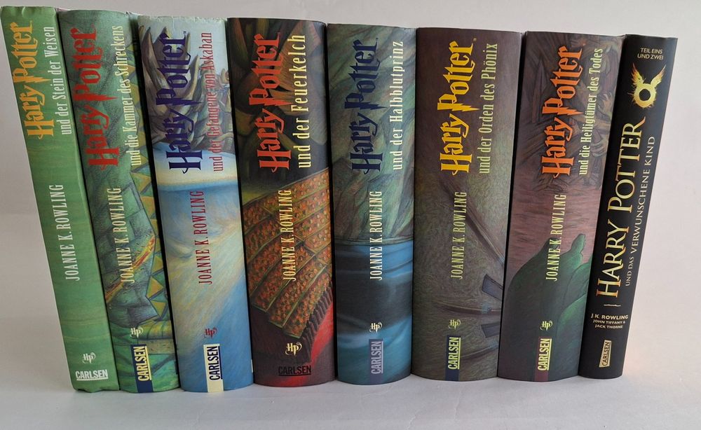 Komplette Harry Potter Bd. 1-7 + H.P. das verwunschene Kind (Gebraucht ...