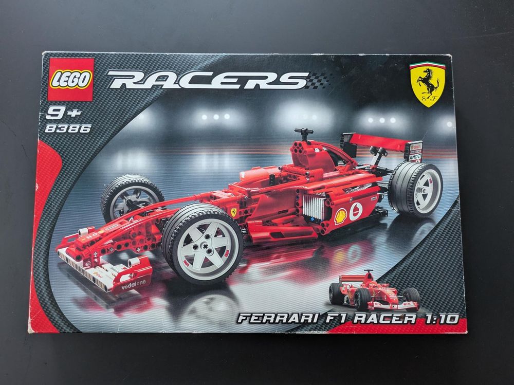 LEGO RACERS TECHNIC 8386 - FERRARI F1 RACER (2004) with BOX- (D ...