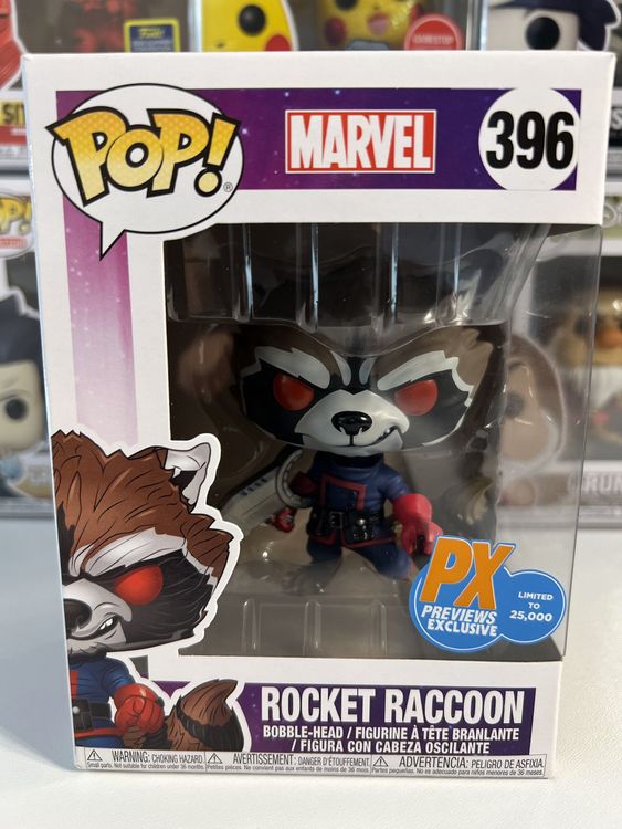 Funko POP! Marvel Rocket Raccoon (Classic) Edition Limitée (Neu und ...