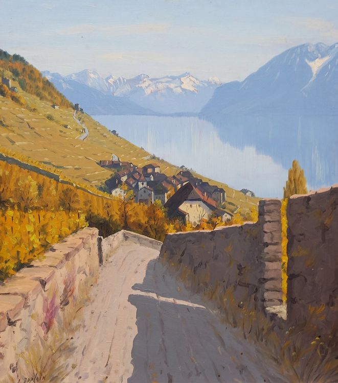 Albert DUPLAIN (1890-1978) beau tableau de Riex | Kaufen auf Ricardo