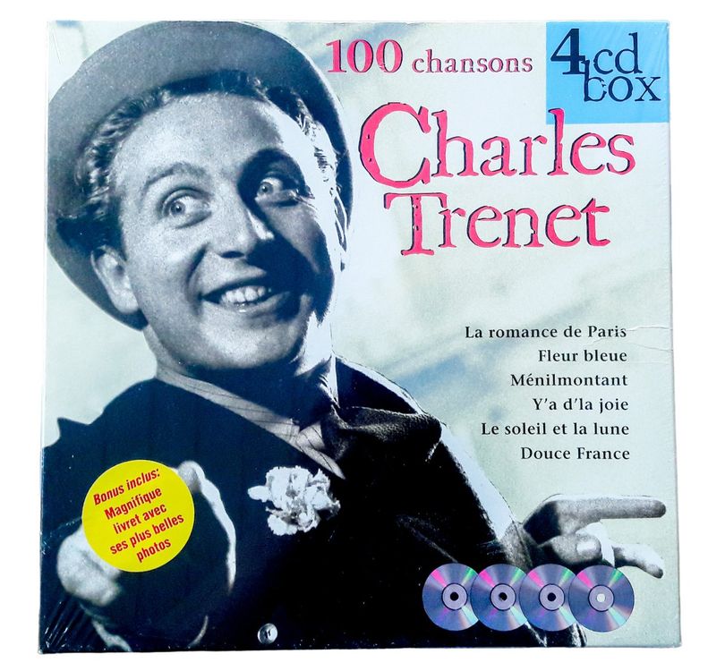 Charles Trenet 100 chansons coffret de 4 CD (Neu und originalverpackt ...