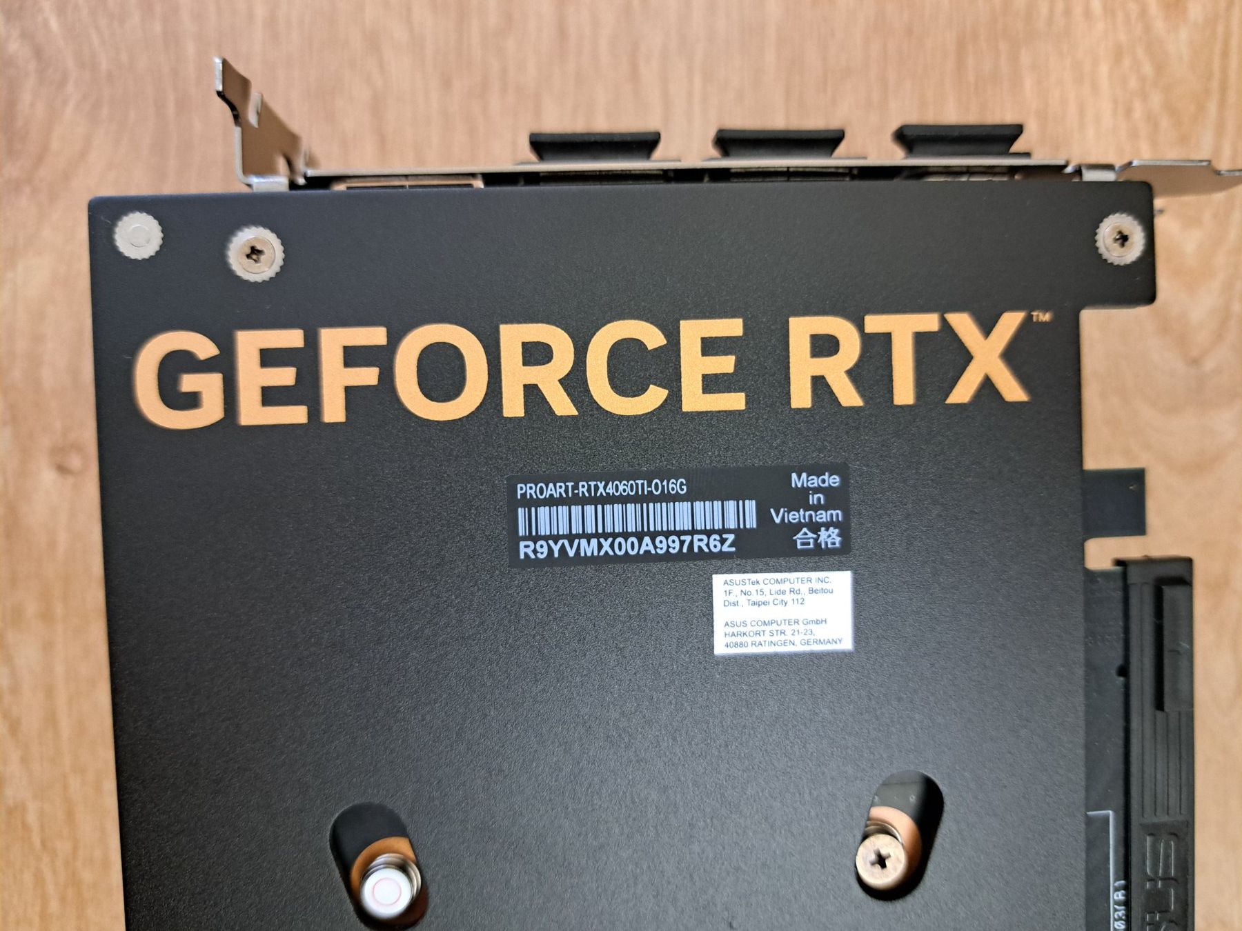 NVIDIA ProArt GeForce RTX™ 4060 Ti OC Edition 16GB (Gebraucht) in ...