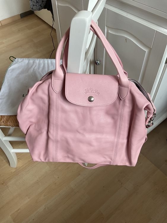 Longchamp Le Pliage Cuir Tasche Rosa 100% Neu und aus Leder (Neu und ...