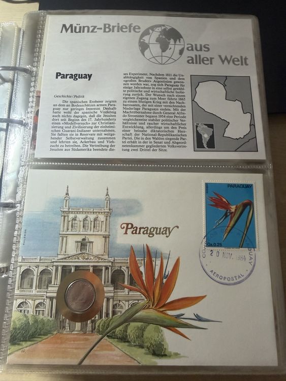 Münzbriefe aus aller Welt, 46 Seiten! Top Zustand! (Gebraucht) in ...