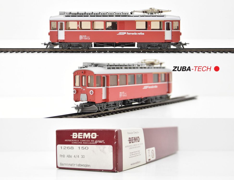 Bemo 1268 150 E-Triebwagen ABe 4/4 RhB H0m GS Analog mit OVP (Gebraucht ...