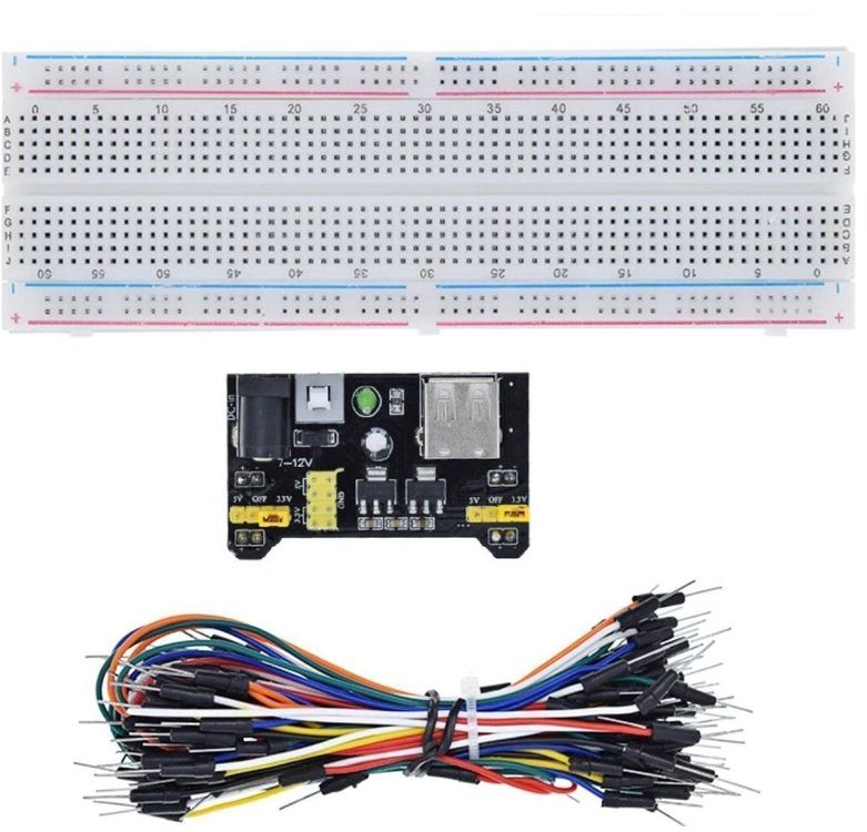 MB102 Solderless Breadboard Steckbrett + Powermodul + Kabel (Neu und originalverpackt) in Sursee ...