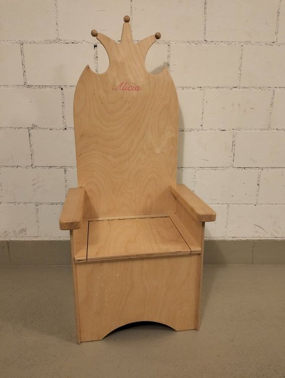 Prinzessinnen Thron aus Holz | Kaufen auf Ricardo