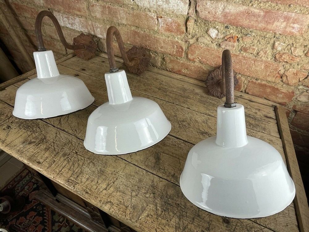 KE646 Emaille Aussenlampe-Hoflampe-Bauernhof-Beleuchtung | Kaufen auf ...