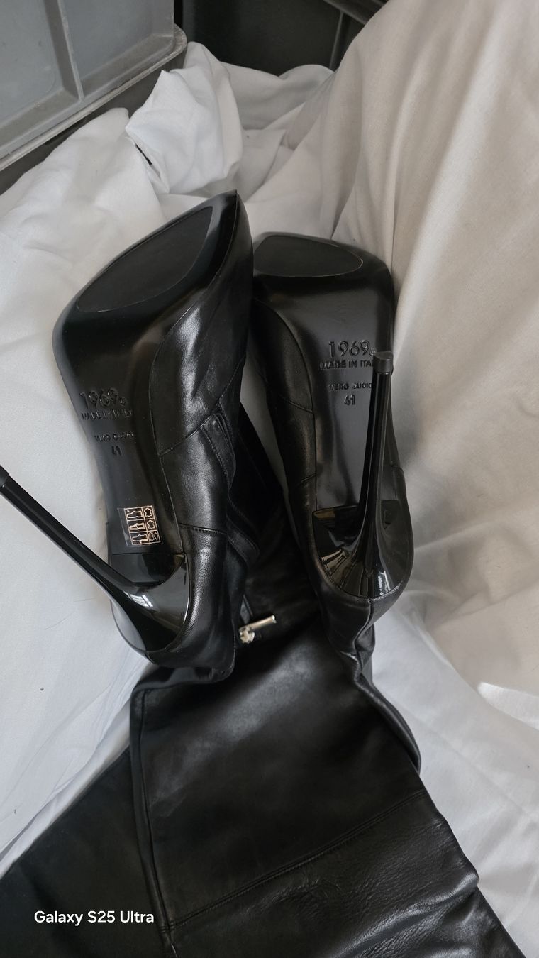 LUXUS OVERKNEE STIEFEL – MADE IN ITALY | VERO CUOIO (ECHTES (Gebraucht ...