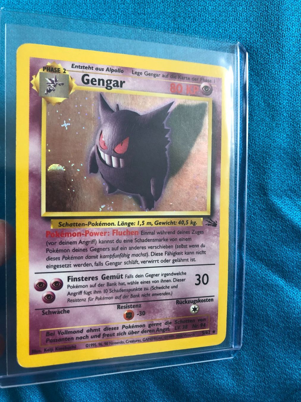 Pokemon - Gengar Holo (5/62) Fossil Deutsch - LP - (Gebraucht) in ...