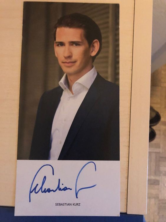 ORIGIN. AUTOGRAMM VON Sebastian Kurz | Kaufen auf Ricardo
