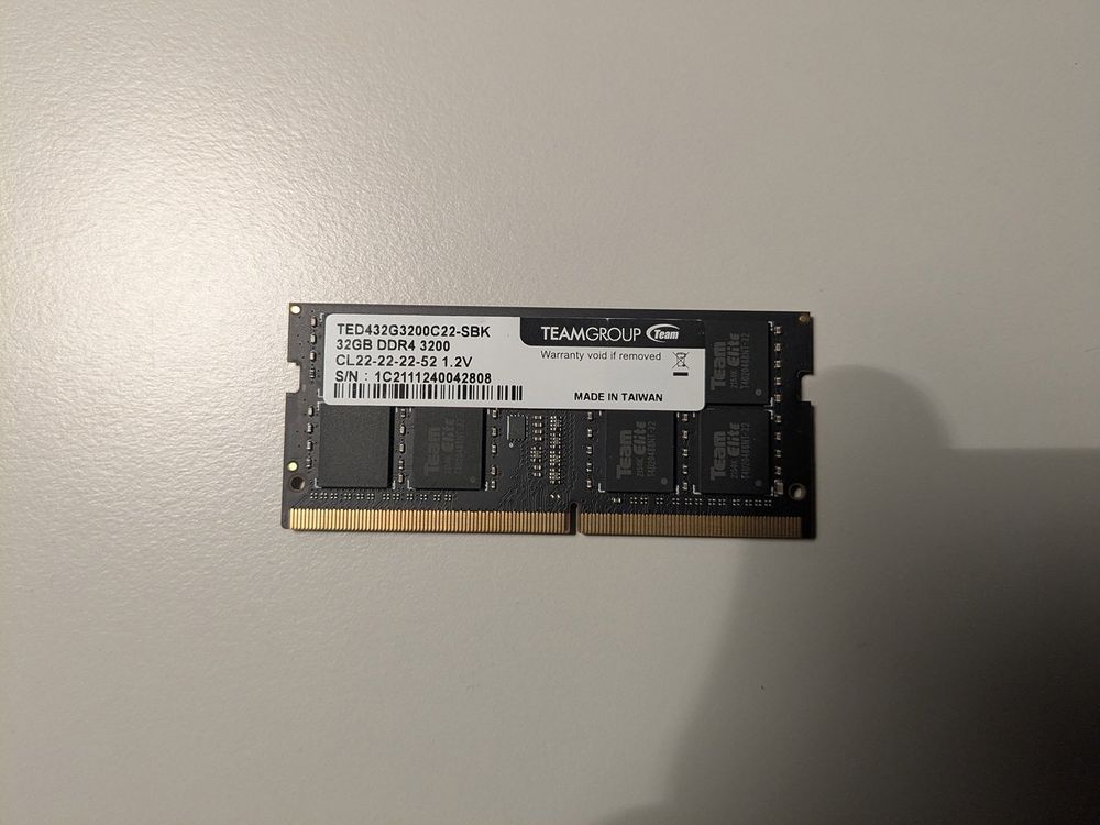 32 GB DDR4-3200 CL22 SODIMM Team Group Elite (Gebraucht) in Solothurn ...