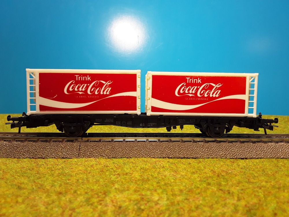 Roco 4320 _ Coca Cola Containerwagen _ in OVP _ Spur H0 (Gebraucht) in ...
