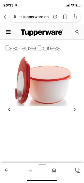 Tupperware essoreuse à salade (Neuf avec emballage d'origine) à ...