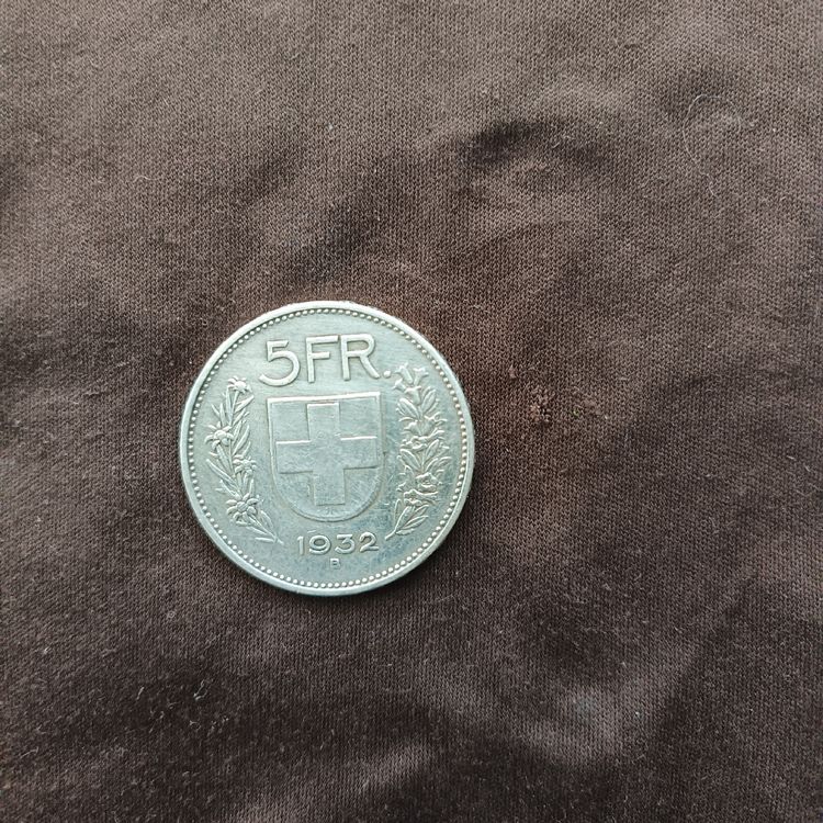 5 Franken 1932, guter Zustand (Gebraucht) in Delémont für CHF 15 – mit ...