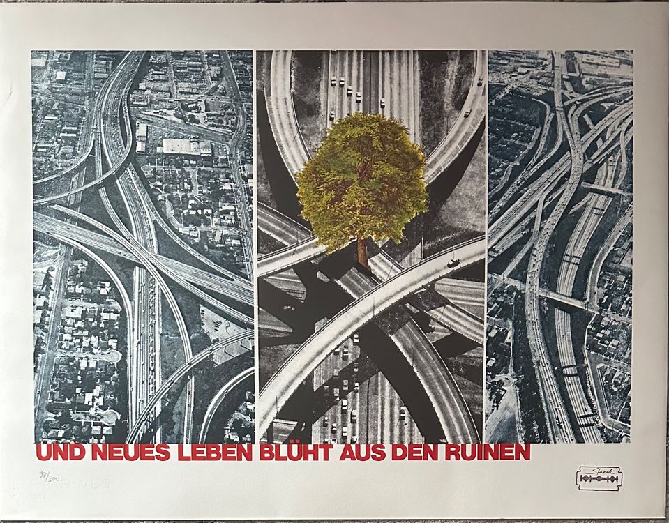Klaus Staeck (1938) Serigraphie Handnumerirt (Gebraucht) in Root für ...