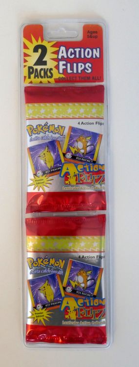 Pokémon Action Flips lenticular collectibles SEALED (Neu und ...