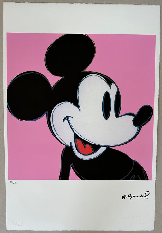 Andy Warhol: Mickey Mouse 86/100 (Neu (gemäss Beschreibung)) in Meilen ...