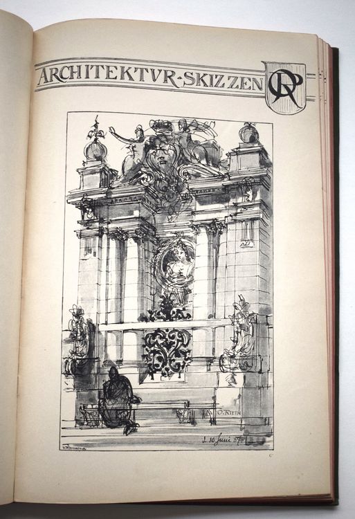 Otto Rieth 1891 Autotypie Architektur Deutschland antik (Gebraucht) in ...