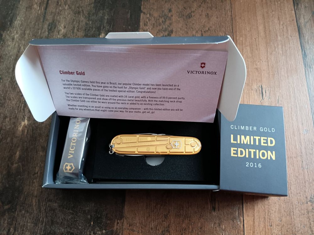 Victorinox CLIMBER GOLD Limited Edition RIO 2016 | Kaufen auf Ricardo