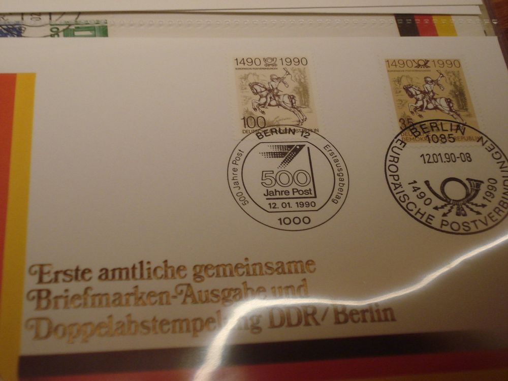 Beleg Gemeinsame Ausgabe DDR-Berlin 1990, 500 Jahre Post | Kaufen auf ...