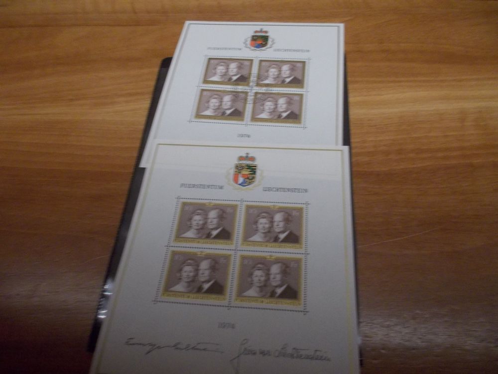 Liechtenstein Bogen 10.- Marken 1974, ** und ET-o (Gebraucht) in Niederwil AG für CHF 1 – mit ...