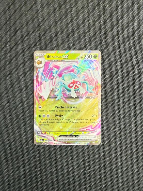 Carte Pokémon Bérasca EX - EV10 025/182 - FRANCAIS (Neuf (Voir ...