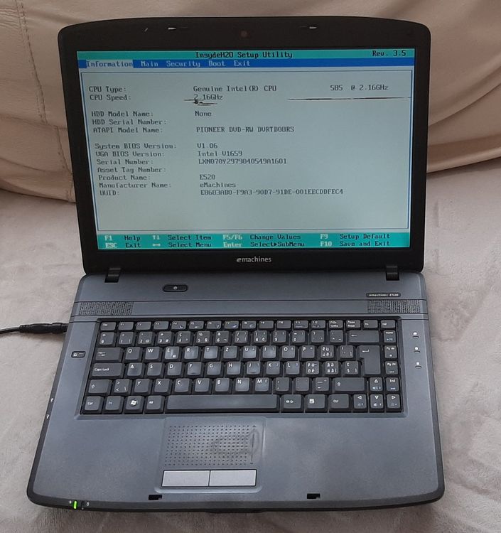 Acer eMachines E520 Defekt für Bastler teile Angebot (Defekt) in Magden ...