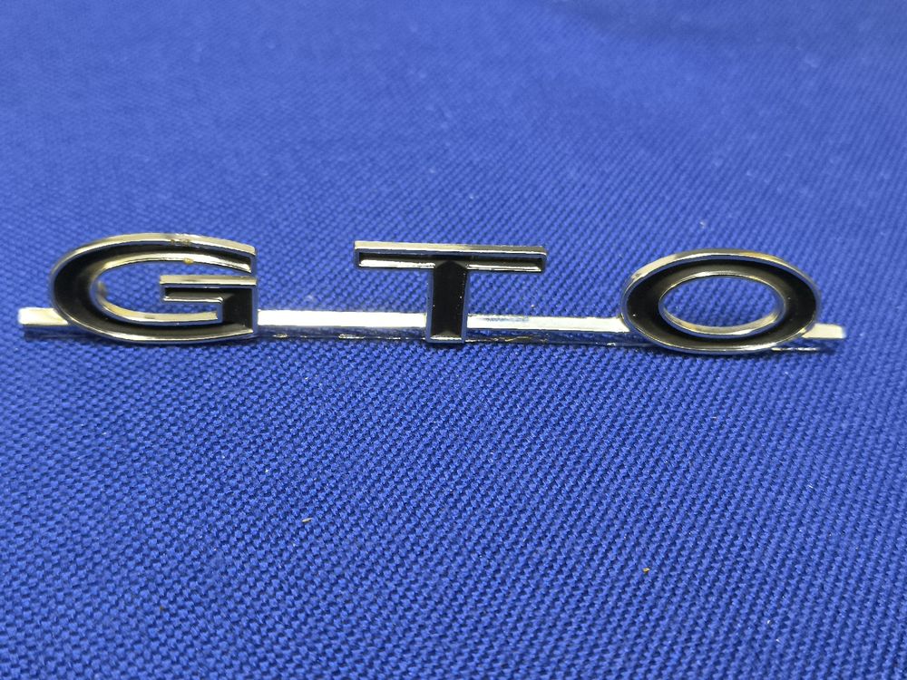 Original Pontiac GTO Emblem . Guter Zustand! 67 - 69 Heckd.k (Gebraucht ...