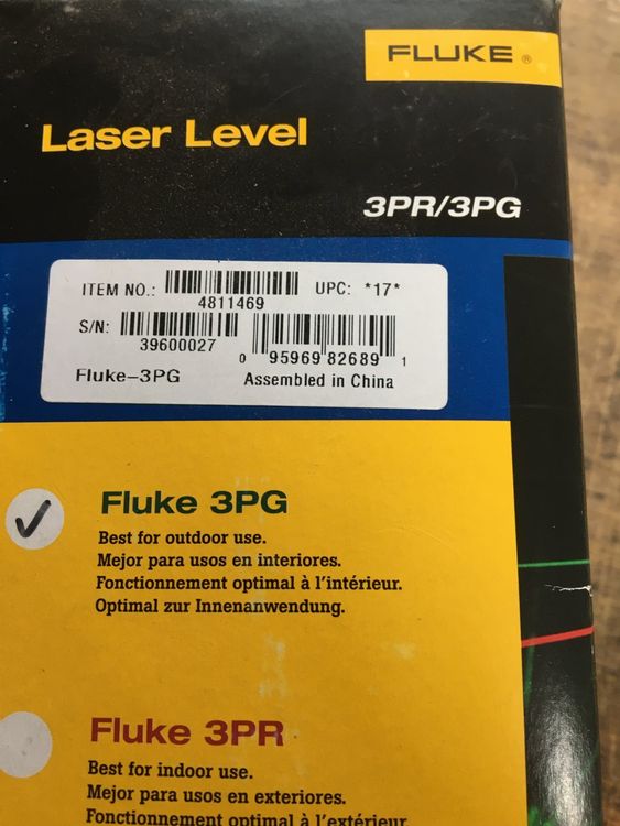Fluke 3 punkt Laser (Neu und originalverpackt) in Lenggenwil für CHF 100 – mit Lieferung auf ...