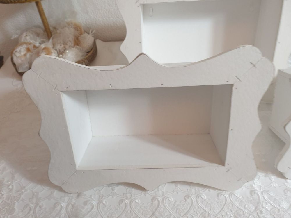 Wandbox Regal weiss Shabby Chic 3 Stück Wandregal Dekoregal | Kaufen auf Ricardo