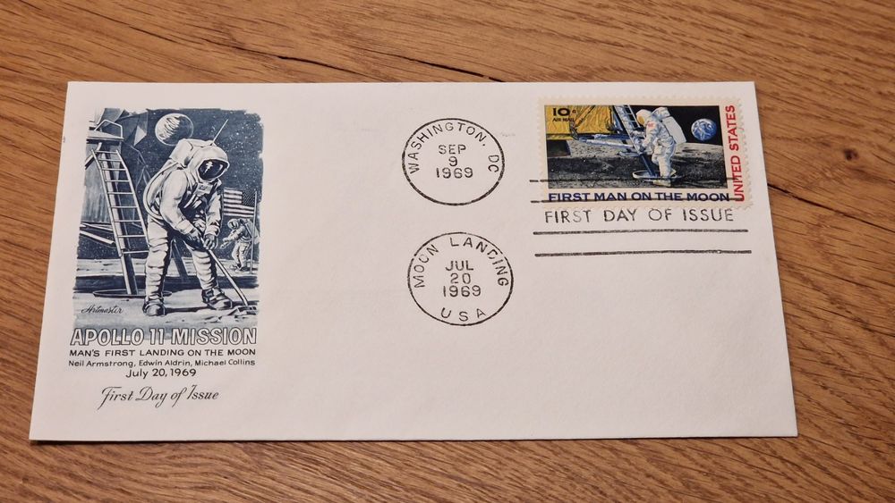 Apollo 11 Mission Postkarte Mit Briefmarke 1969 Kaufen Auf Ricardo