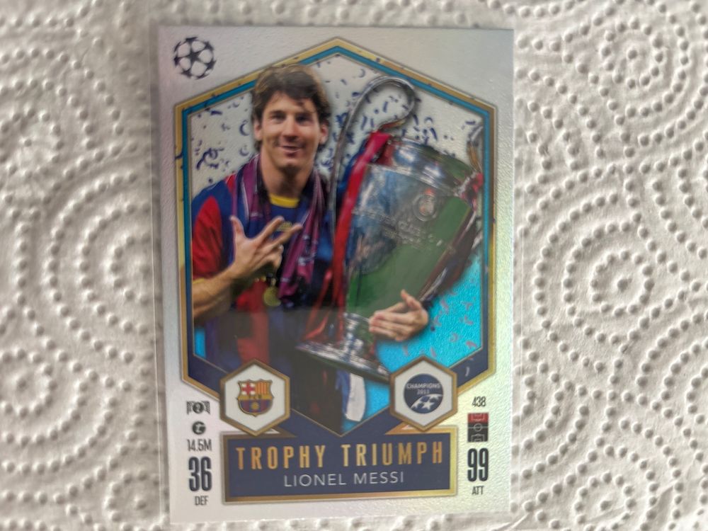 Lionel Messi Trophy Triumph Karte Topps (Gebraucht) in Basel für CHF 1 ...