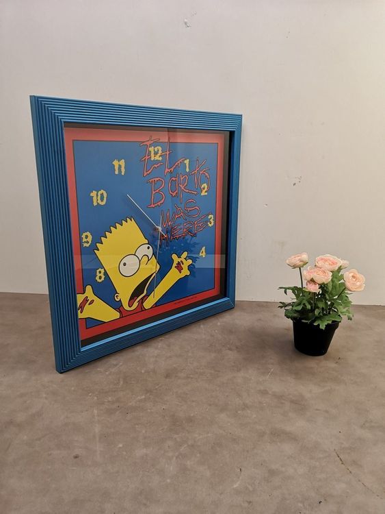 Bart Simpson Wanduhr "El Barto was here" Comic Uhr Quartzuhr (Gebraucht ...