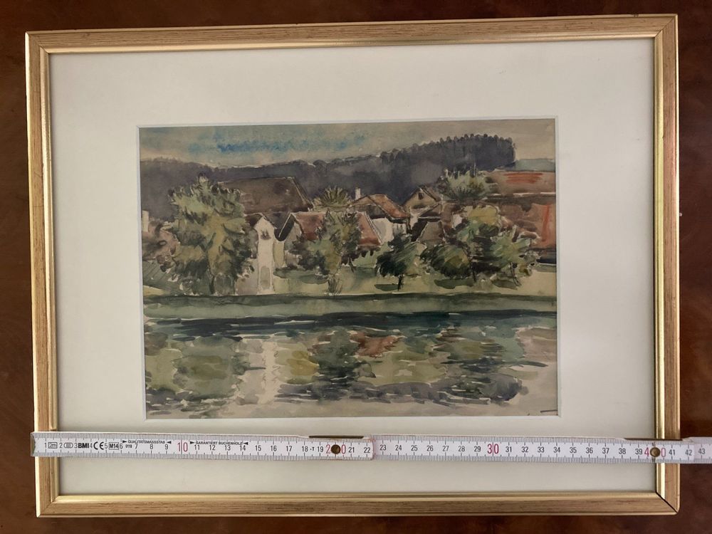 Gemälde Aquarell von Port signiert Bild Gemälde (Gebraucht) in Subingen für CHF 24 – nur ...