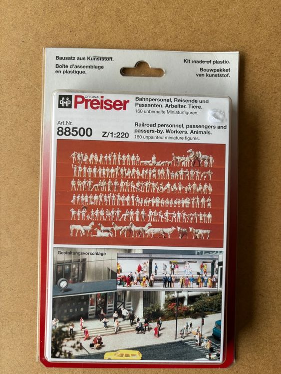 Preiser 88500 Passanten Bahnpersonal und Tiere (Neu und ...