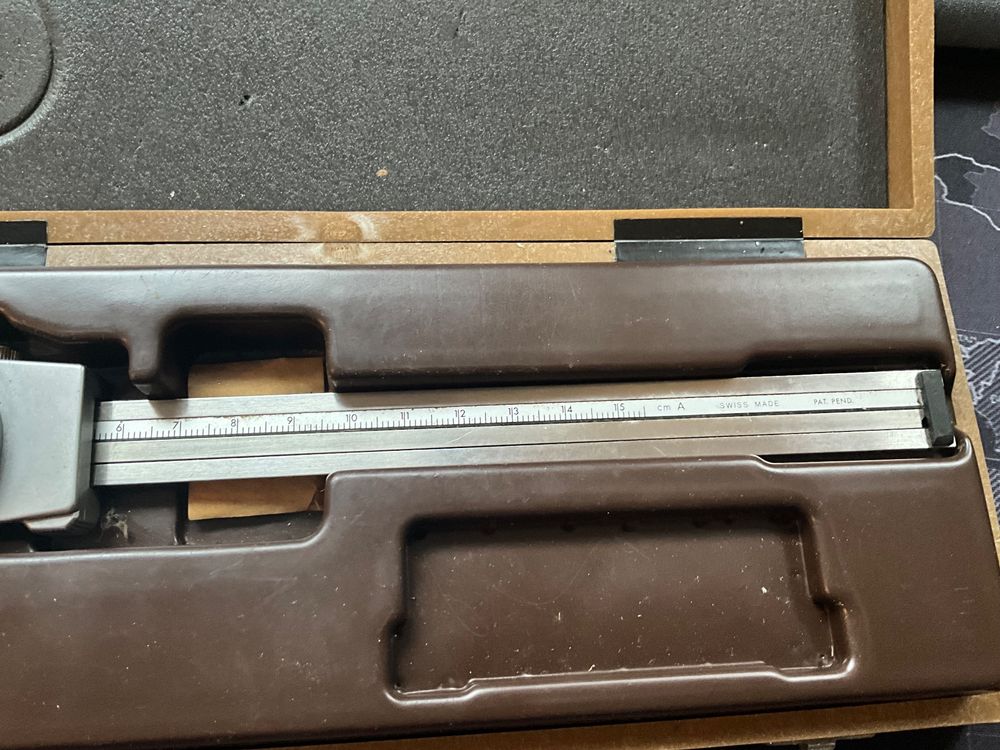 Schieblehre der Marke TESA Swiss Made, in Plastik Box (Gebraucht) in ...