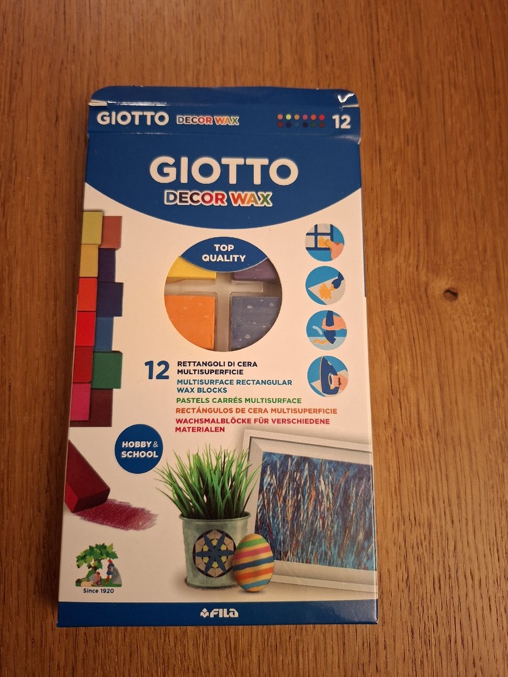 Giotto Decor Wax 12 Pastells für Hobby, Flipcharts & Schule (Neu und ...