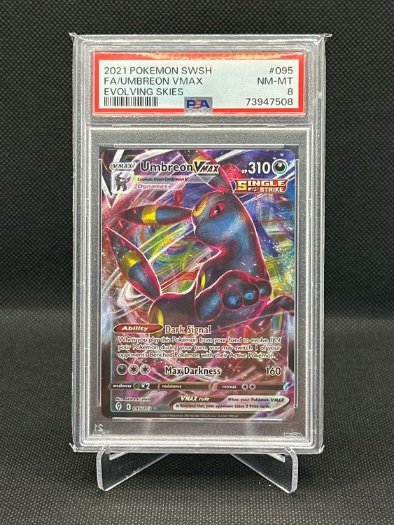 Pokemon Evolving Skies - Umbreon VMAX - PSA8 | Kaufen auf Ricardo