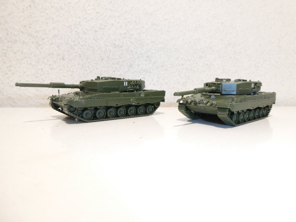 2 Minitanks Leopard Schweizer Armee Panzer 87 HO 5020 | Kaufen auf Ricardo