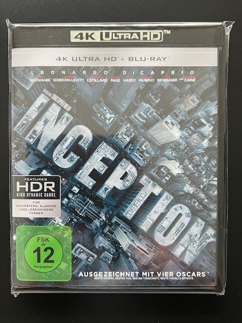 INCEPTION *** 4K UHD + BD *** CHRISTOPHER NOLAN ** 4 OSCARS | Kaufen ...