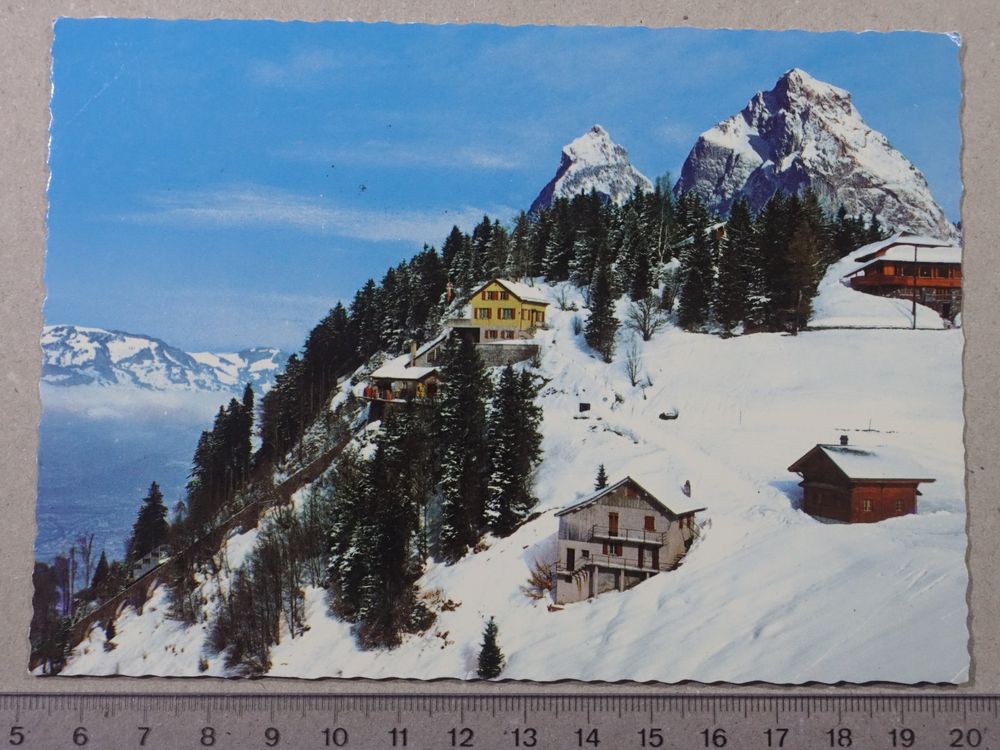 Stoos, Stoosbahn, Bergstation, Mythen, 1972, Bergbahn (Gebraucht) in ...