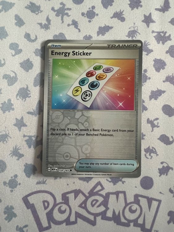 Pokémon 151 Energy Sticker Reverse EN (Gebraucht) in Siebnen für CHF 1 ...