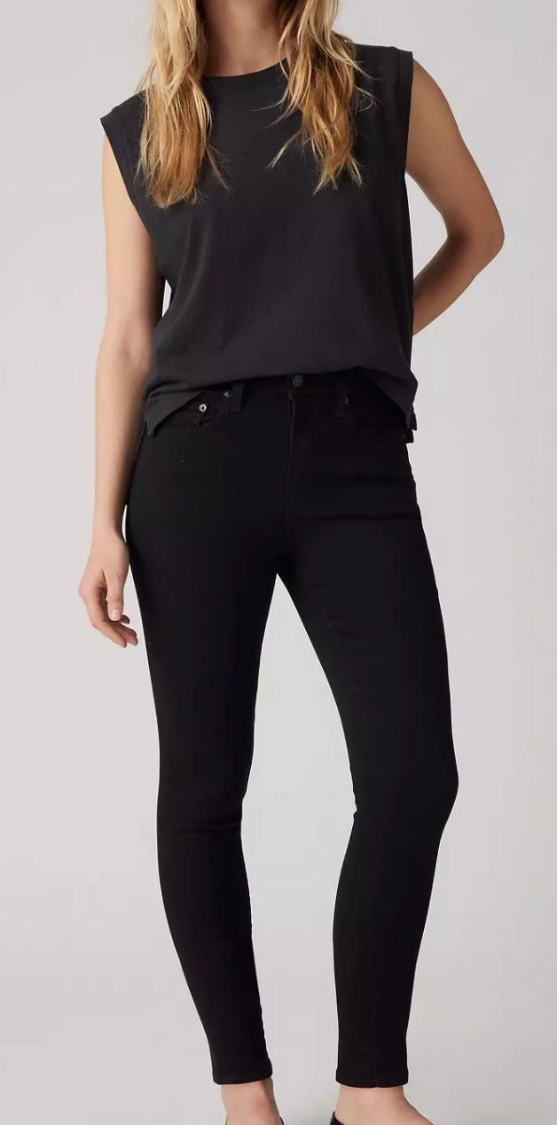 LEVIS jean noir 721 high rise skinny W28 L34 (D'occasion) à Genève pour ...