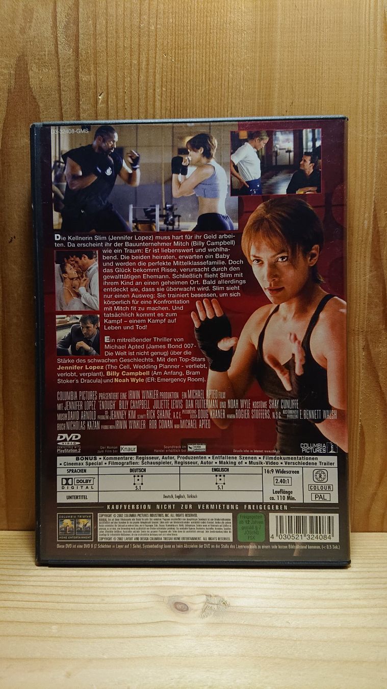 GENUG Jeder hat eine Grenze DVD mit Jennifer Lopez (Gebraucht) in ...