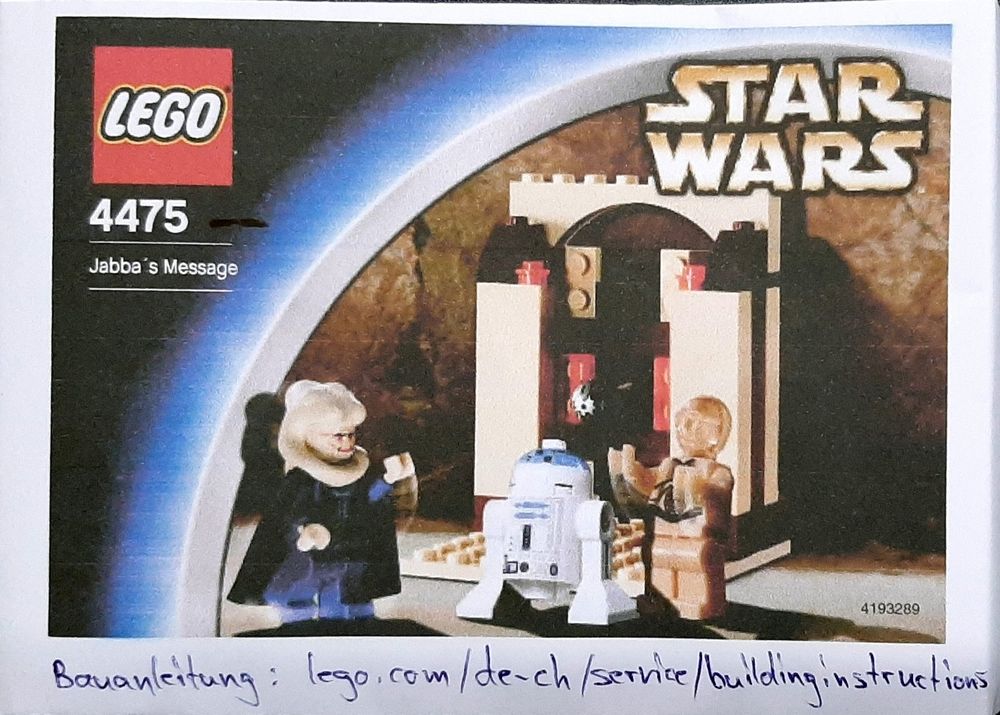 LEGO® 4475 Star Wars - Jabba's Message (Gebraucht) in Oberhofen TG für ...