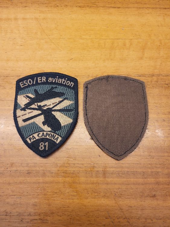 2x Militär ESO/ER aviation PA CAPONA Stabskompanie 81 klett (Neu ...