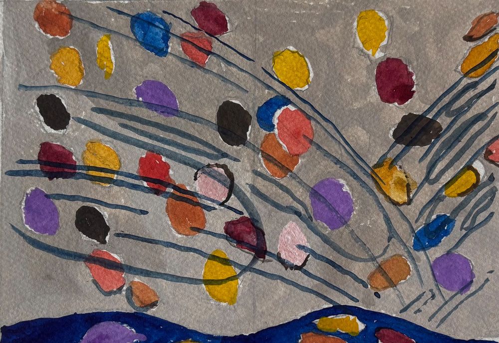 Lill TSCHUDI (1911-2004), Aquarell, Einzelstück!!! (Gebraucht) in ...